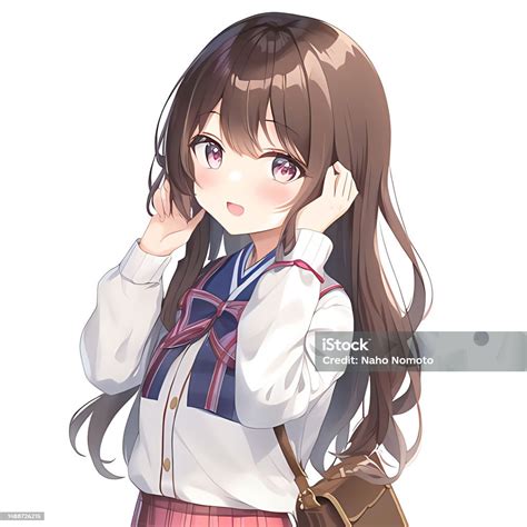 Ilustrasi Gadis Manis Anime Kartun Jepang Imut Moe Perempuan Kawaii