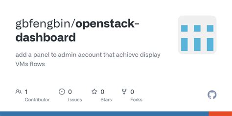 Github Gbfengbin Openstack Dashboard Add A Panel To Admin Account That Achieve Display Vms Flows