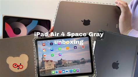 아이패드 에어4 스페이스그레이 언박싱 애플 신학기 프로모션 악세사리 케이스 테틈 아이패드 파우치 Ipad Air 4 Unboxing Youtube