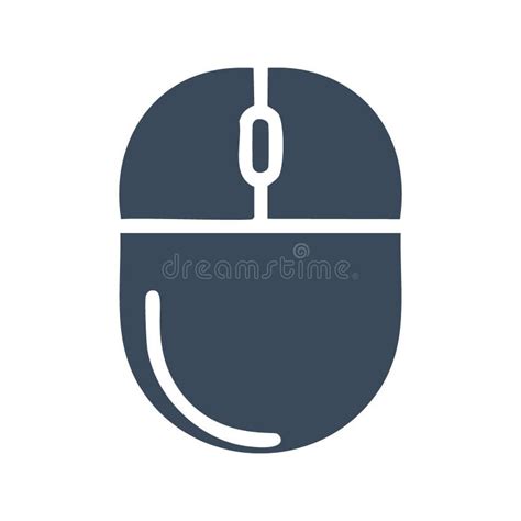 Computer Mouse Icon Simple Icon Of A Traditional Computer Mouse Stock Vector Illustration Of
