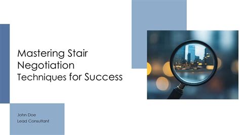 Mastering Stair Negotiation Techniques For Success Ppt Template St Ai