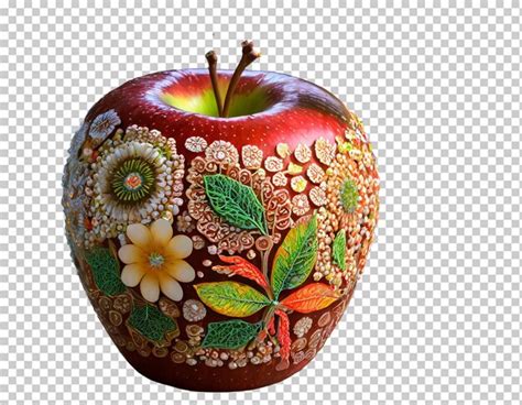 Premium Psd Apple Genetically Modified To Display Intricate And