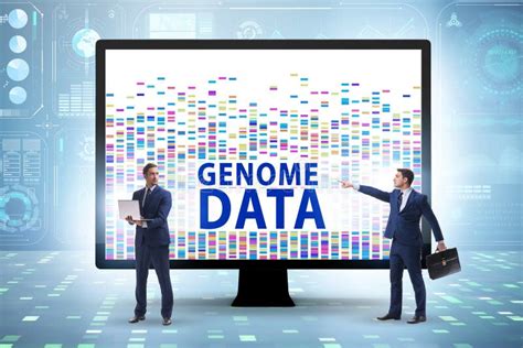 Businessman In Genome Data Concept Stock Image Image Of Test Pattern