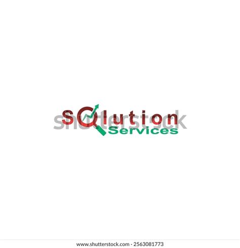 Solution Services Logo Red Green Magnifying Stock Vector Royalty Free 2563081773 Shutterstock