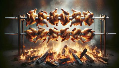 Spit Roasting Stock Illustrations 160 Spit Roasting Stock
