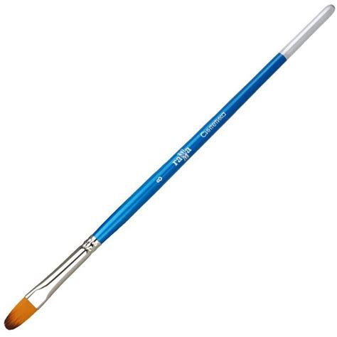 Кисть синтетика плоскоовальная №8 купить с доставкой по выгодным ценам в интернет магазине