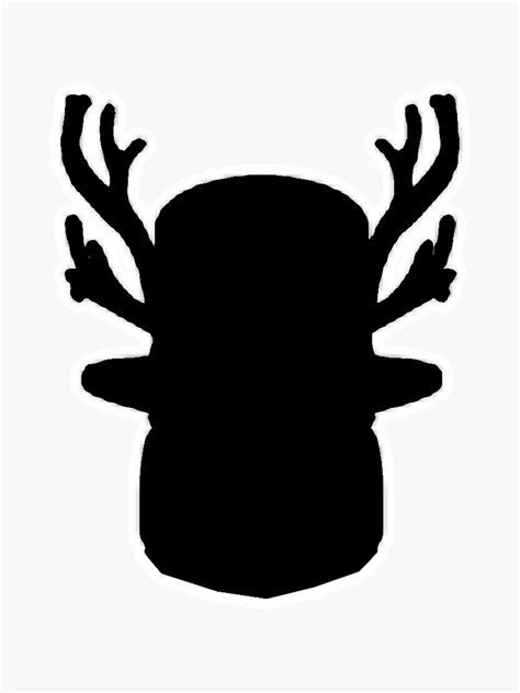 Roblox Silhouette Design Sticker For Sale By Hindervoid Redbubble