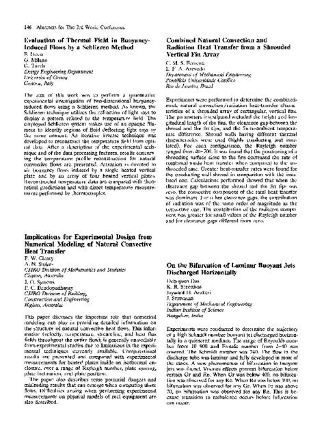 Pdf Evaluation Of Thermal Field In Buoyancy Induced Flows By A Schlieren Method