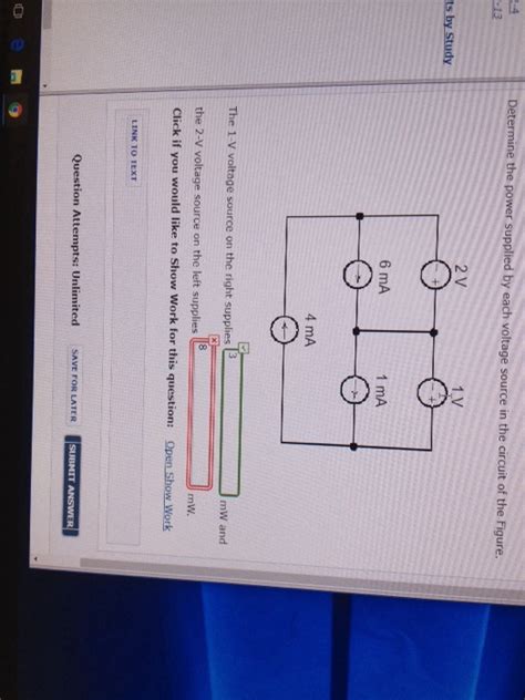 solved determine the power supplied by each voltage source