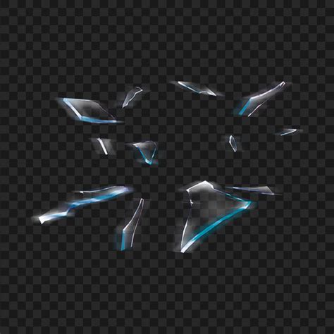 Broken Shattered Glass Splash Effect Png Citypng
