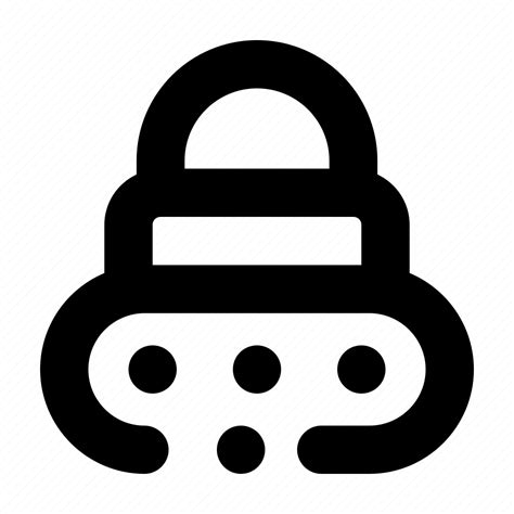Password Asterisk Padlock Protection Security Icon Download On