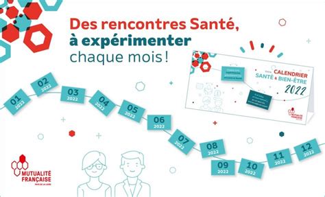 Découvrez Le Calendrier Santé Bien Etre De La Mutualité Française Pays