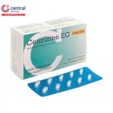 CHÍNH HÃNG Thuốc Cetirizine EG 10mg điều trị viêm mũi dị ứng