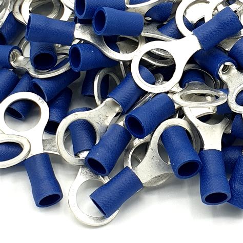 100pcs Cosses Anneau À Sertir Bleues Isolées Taille De Goujon 13 mm