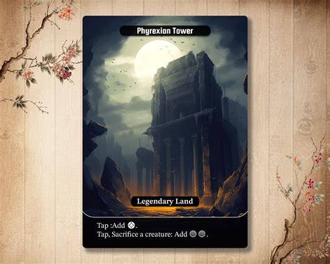 Phyrexian Tower Mtg Proxy Custom Card Full Art Commander Etsy