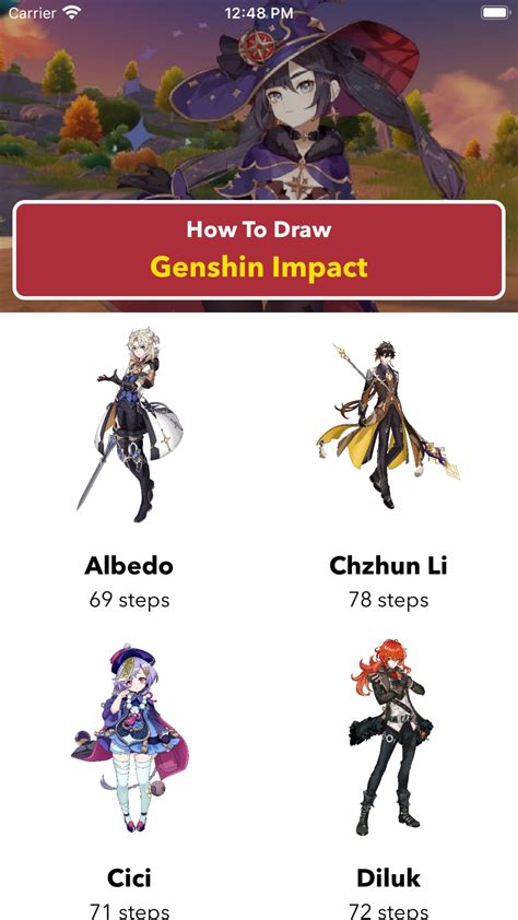 How to Draw Genshin Impact for iPhone 無料ダウンロード