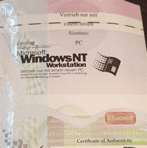 Microsoft Windows Nt Workstation 40 Deutsch Pc Windows