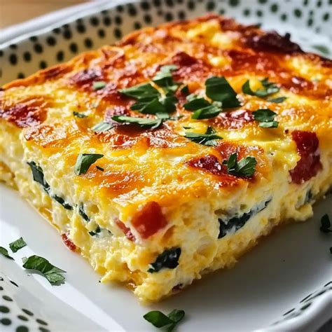 Easy Cottage Cheese Egg Bake High Protein Breakfast Bake It Good