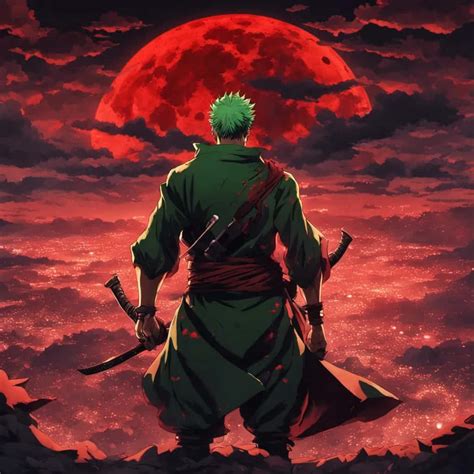 Download Samurai Warrior Under Red Moon Wallpaper