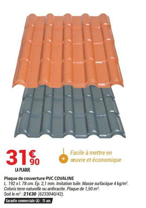 Promo Plaque De Couverture Pvc Covaline Chez Bricorama Icatalogue Fr