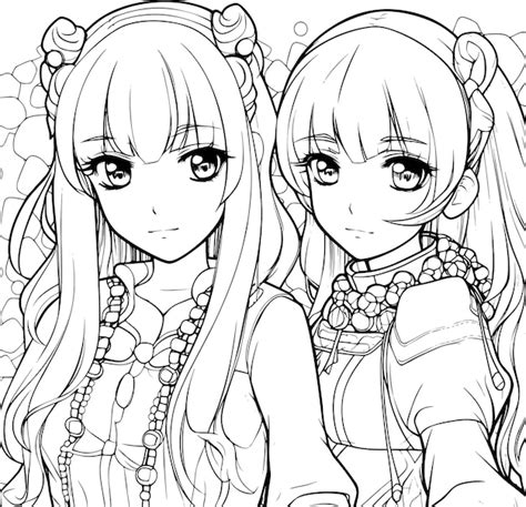 Two Girls In A Black And White Drawing With The Words Quot Vw Quot On