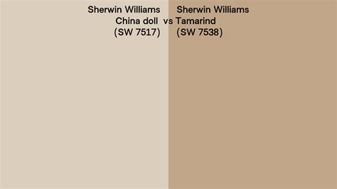 Sherwin Williams China Doll Vs Tamarind Side By Side Comparison