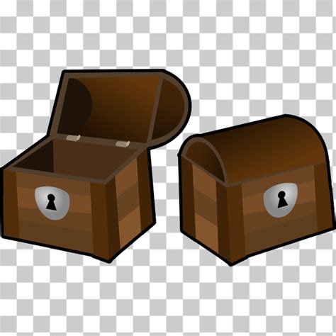 Free SVG Vector Clip Art Of An Open And A Closed Treasure Chest Nohat Cc