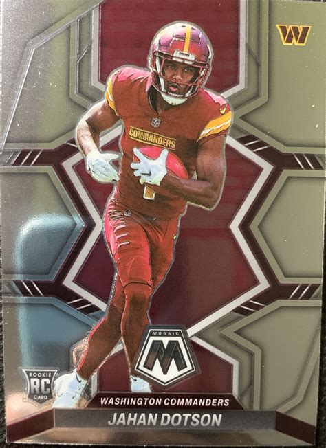 Jahan Dotson 2022 Panini Mosaic ‘nfl Debut Rookie Rc 280 Washington
