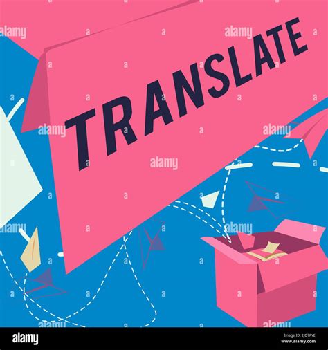 Sign Displaying Translate Business Showcase Another Word With Same