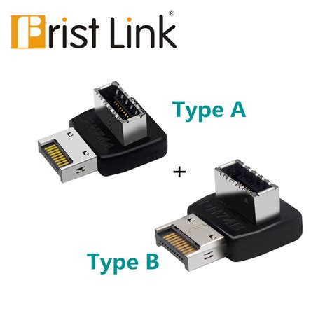웃usb 31 Front Panel Internal Connector Type E 90 Degree Angled Adapter