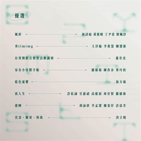 本系 110學年度系展「空集合」複審獲獎公告 國立臺灣藝術大學 視覺傳達設計學系研究所
