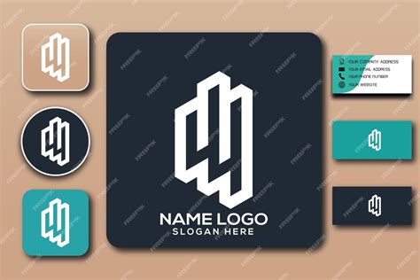 Premium Vector W Negative Space Monogram Logo Template