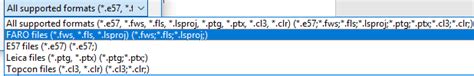 Importing E57 Files Into Virtusurv Faro® Knowledge Base