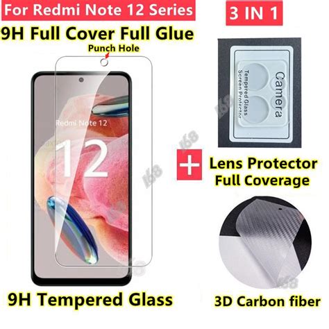 Redmi Note 12 Tempered Glass Redmi Note 12 Pro Plus 5G Screen Protector Full Camera Lens
