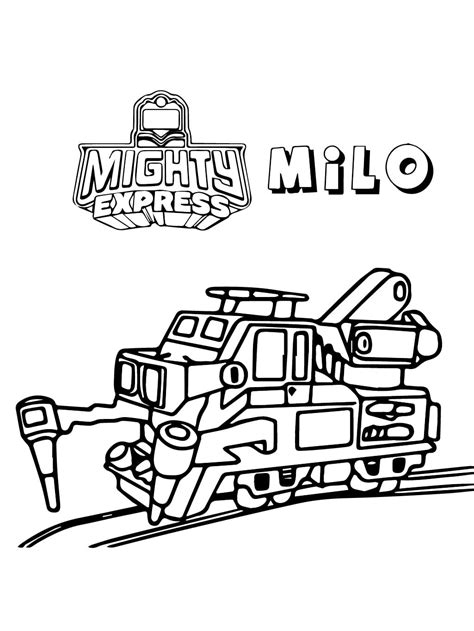 Mighty Express Coloring Pages Coloringlib