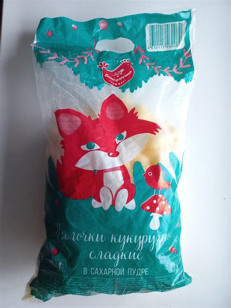 Палочки кукурузные сладкие в сахарной пудре Благодарушка