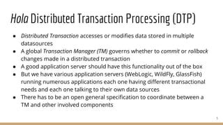 Distributed Transaction Management In Spring JEE PPT