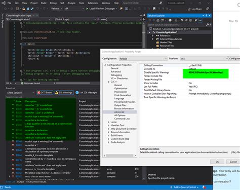 Libtorch C Visual Studio PyTorch Forums