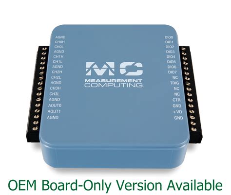 Mcc Usb 1608g Series High Speed Multifunction Usb Daq Devices Digilent