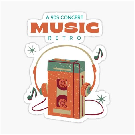 Retro Music Casette Sound Of Music Sticker For Sale By Vincl