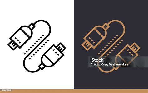 Usb 연결의 독특한 선형 아이콘입니다 클라우드 컴퓨팅 및 인터넷 기술 아이콘 프레 젠 테이 션 모바일 애플 리 케이 션 웹사이트 인터페이스에 대 한 적합 하 고 인쇄 0