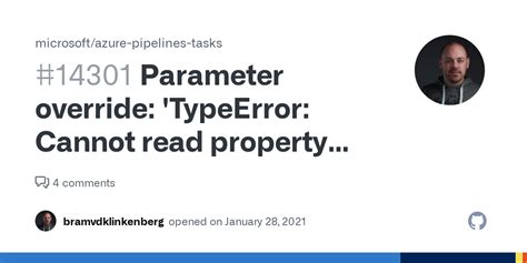 Parameter Override Typeerror Cannot Read Property Type Of Undefined Make Sure It Follows