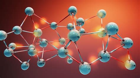 Molecular Structure Premium Ai Generated Image