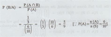 Conditional Probability Theorem Proof Solved Example Problems