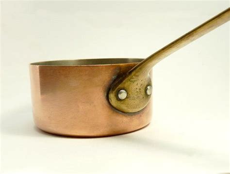 Vintage French Tournus Copper Pan Saucepan French Vintage Copper