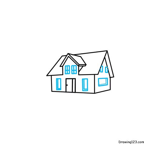 Как нарисовать дом простой