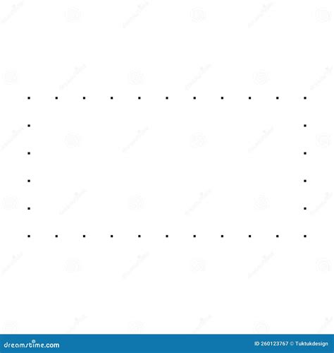 Rectangle Shape Dashed Icon Vector Symbol For Creative Graphic Design Ui Element In A Pictogram