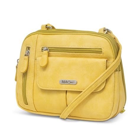 Multisac Zippy Triple Compartment Crossbody Bag For Women