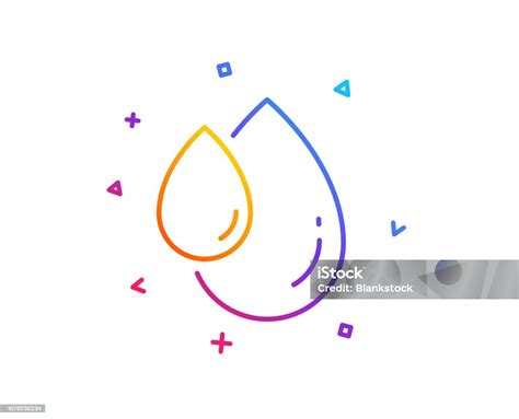 오일 드롭 라인 아이콘입니다 헤어 케어 세럼 기호입니다 벡터 고급에 대한 스톡 벡터 아트 및 기타 이미지 고급 깨끗한