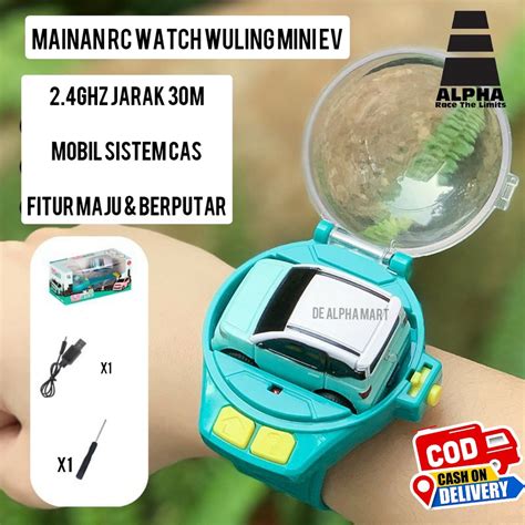Jual Mobil Remote Control Jam Tangan Rc Watch Wuling Mini Ev Miniatur